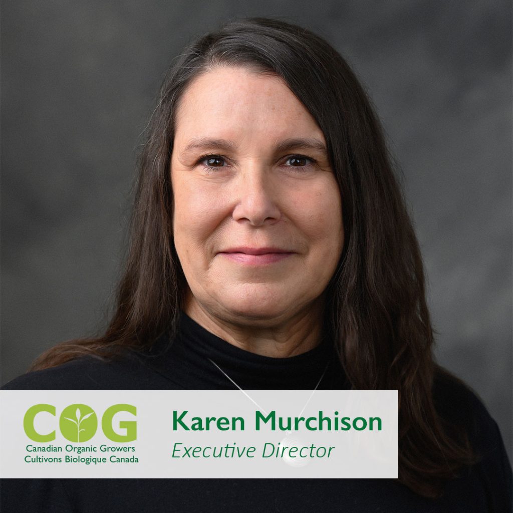 COG Welcomes Karen Murchison as Executive Director - Canadian Organic ...