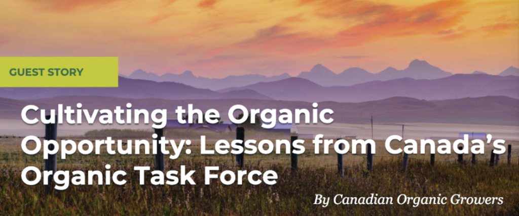 Recent Coverage - Canadian Organic Growers